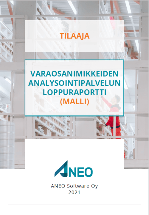Varaosanimikkeiden Analysointipalvelun Malliraportti